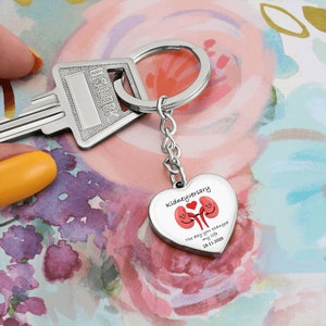 Engraved Kidneyversary Keychain, Kidney Donor Keychain Gift, Kidney ...