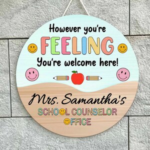 Custom School Counselor Office Sign, Personalized Door Sign for ...