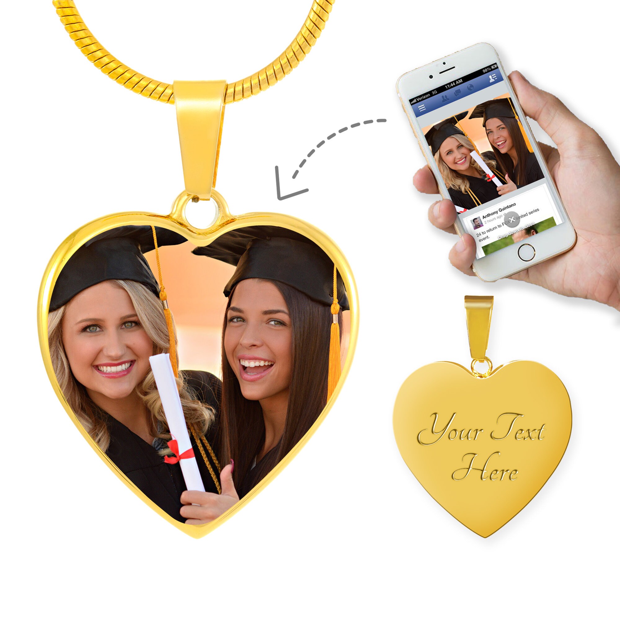 Personalized Graduation Gifts Graduation Photo Heart | Etsy