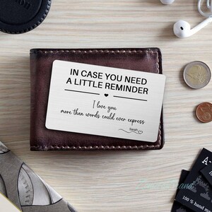 Personalized Message Card for Couple, in Case You Need A Little ...