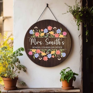 Personalized School Counselor Office Welcome Sign, School Counselor ...