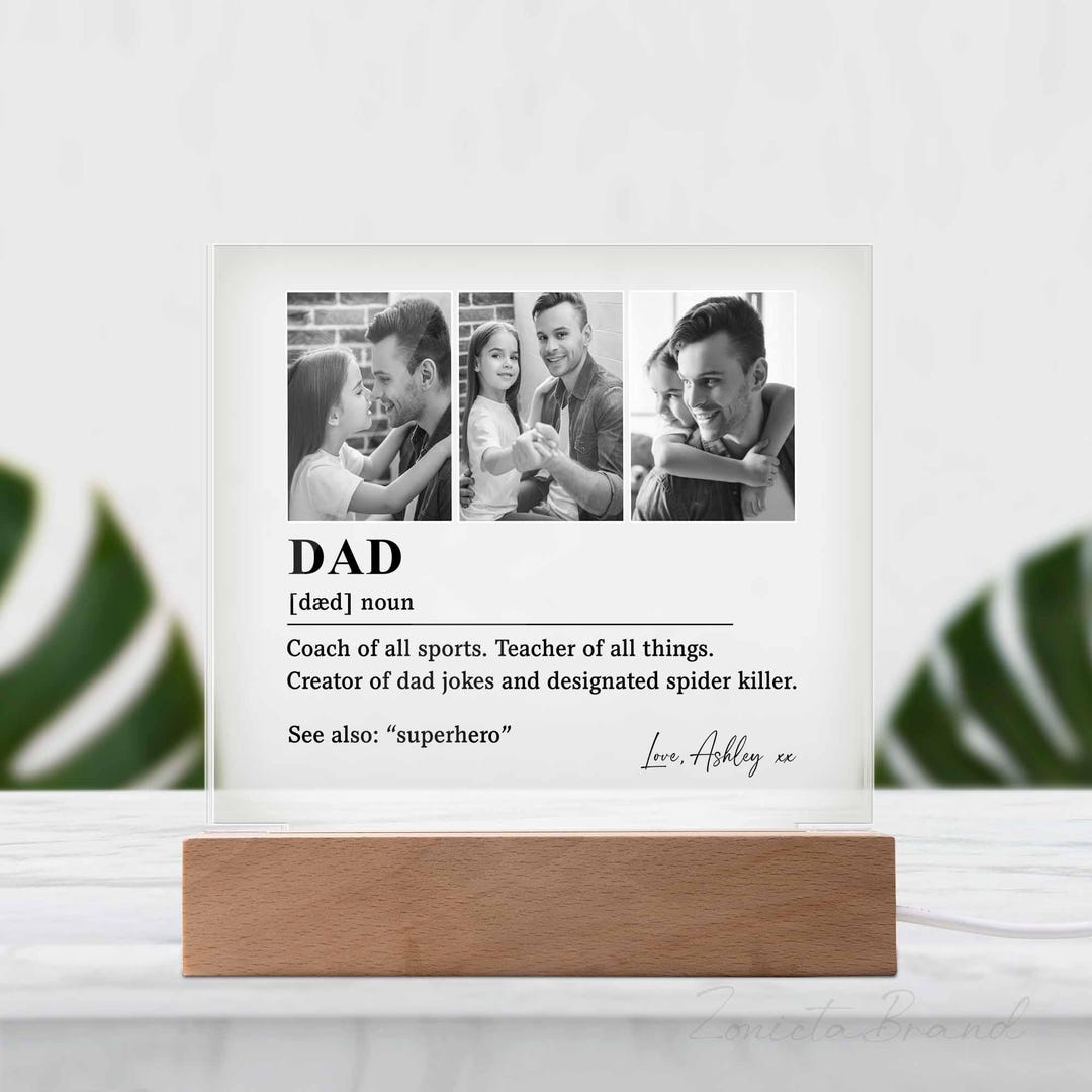 Personalized Dad Definition Acrylic Plaque, Father's Day Gift for Dad ...