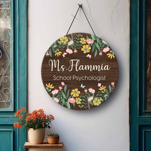 School Psychologist Door Sign, Personalized School Psychologist Door ...