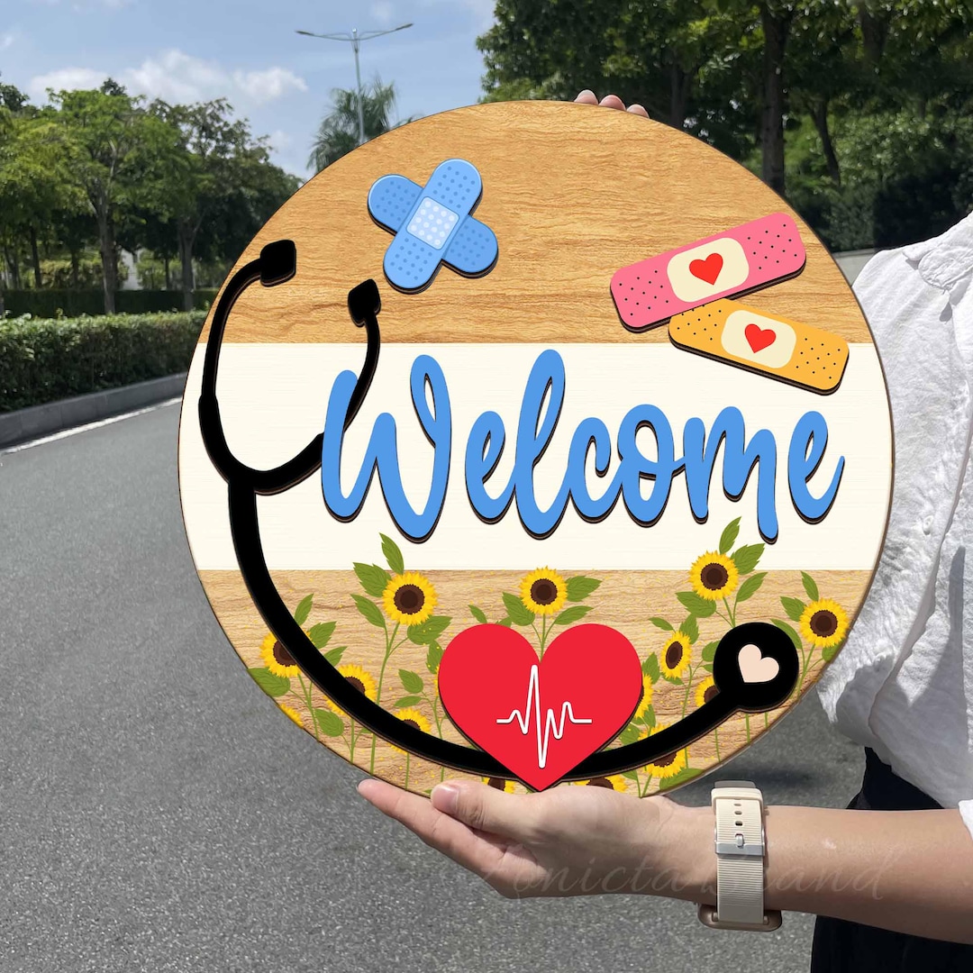 Nurse Office Welcome Sign, Doctor Office 3D Sign, School Nurse Gift ...