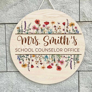 Personalized School Counselor Office Welcome Sign, School Counselor ...