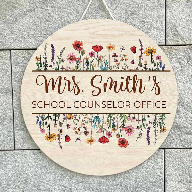 Personalized School Counselor Office Welcome Sign, School Counselor ...