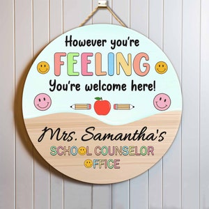 Custom School Counselor Office Sign, Personalized Door Sign for ...