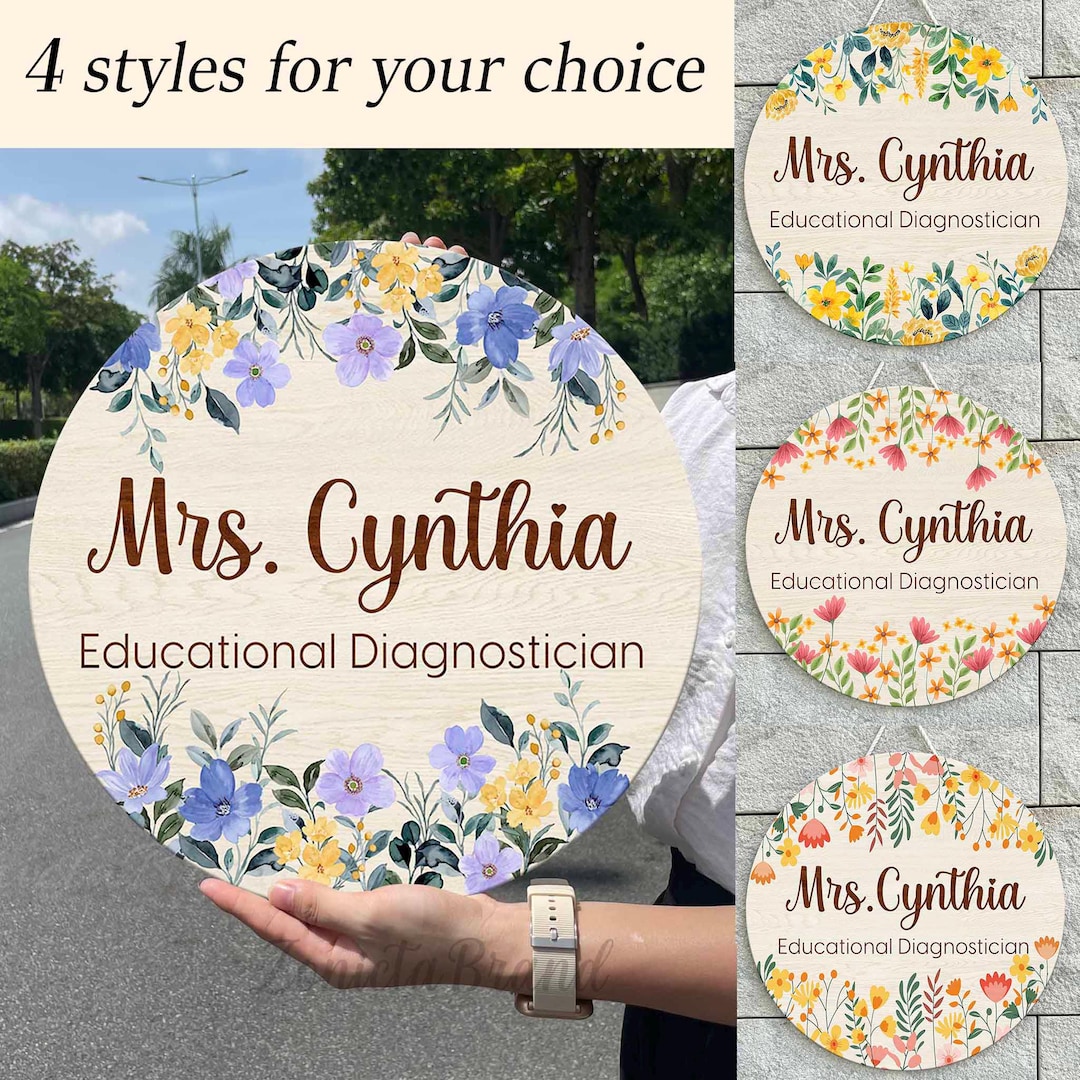 Educational Diagnostician Office Door Sign, SPED Teacher Door Sign ...