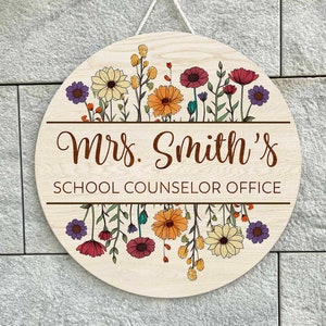 Personalized School Counselor Office Welcome Sign, School Counselor ...
