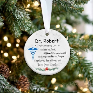 Thank You Ornament Gift for Doctor, Doctor Appreciation Gift, Doctor ...