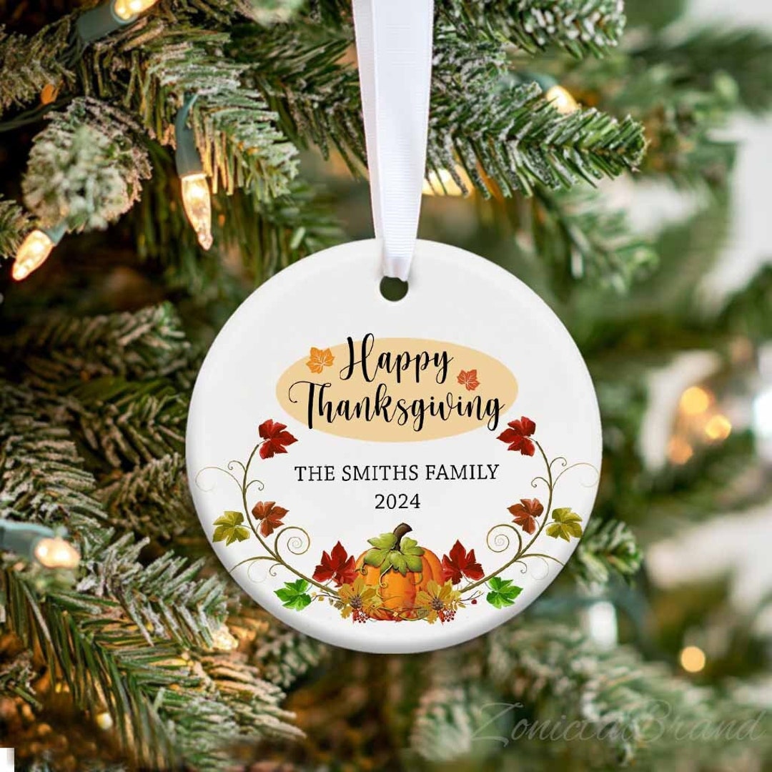 Personalized Happy Thanksgiving for Family, Family Thanksgiving ...