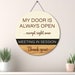 My Door is Always Open Except Right Now, Office Door Sign Hanger ...