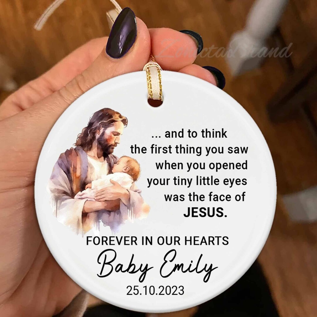 Baby Memorial Ornament, Miscarriage Ceramic Ornament, Stillbirth ...