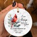 Personalized Memorial Cardinal Ornament Christmas Cardinal in - Etsy