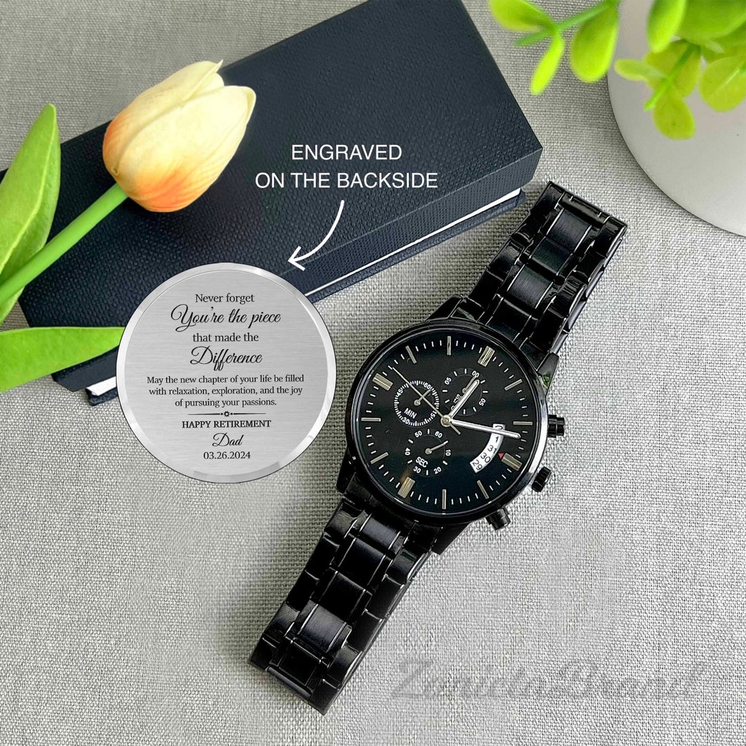 Personalized Retirement Watch for Dad, Dad Retirement Gift Ideas, Happy ...