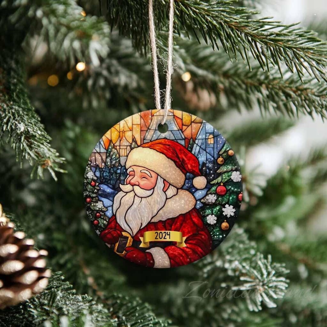 Santa Claus Christmas 2024 Ornament, Christmas Decoration, Holiday Gift ...
