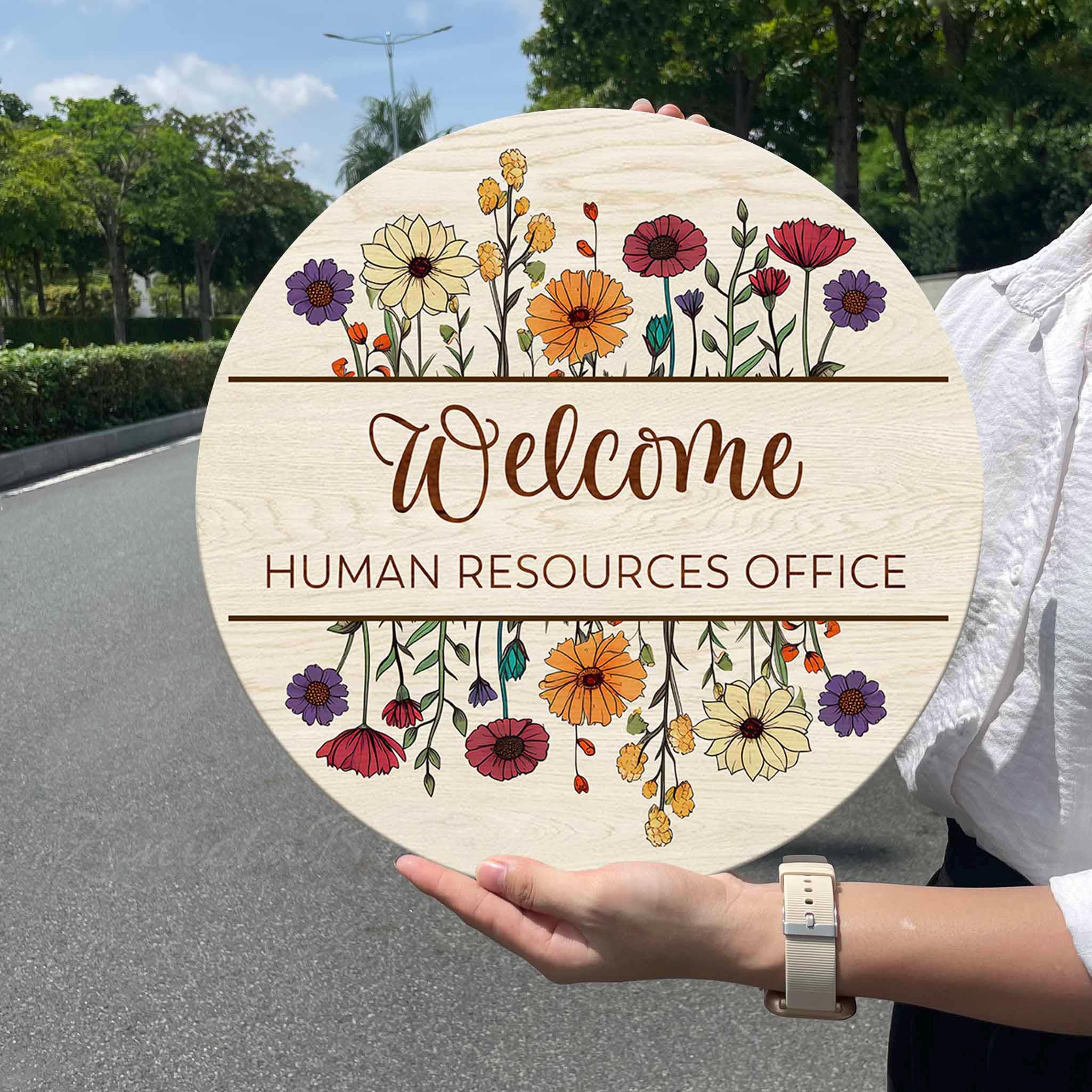 Personalized Welcome Office Door Sign, Custom Office Front Door Sign ...