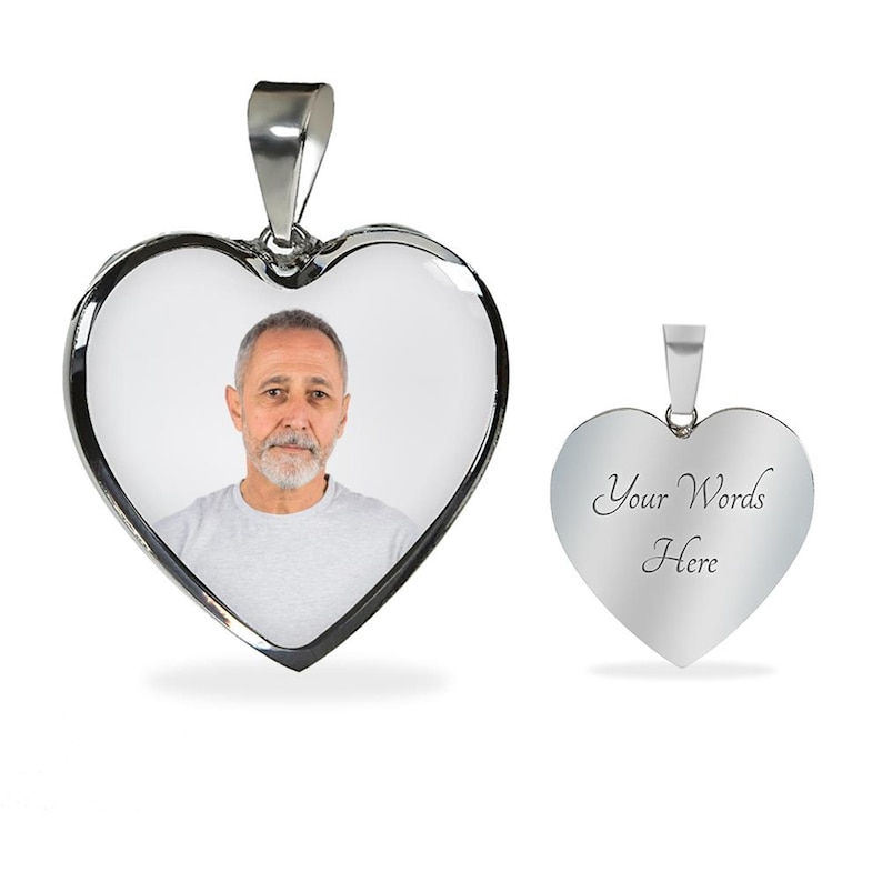 Collar de fotos personalizado grabado memorial de collar de | Etsy Collar de fotos personalizado grabado memorial de collar de | Etsy