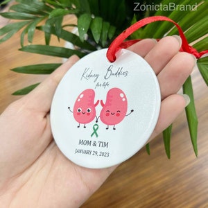 Kidney Ornament, Kidney Transplant Christmas Ornament, Kidneyversary ...