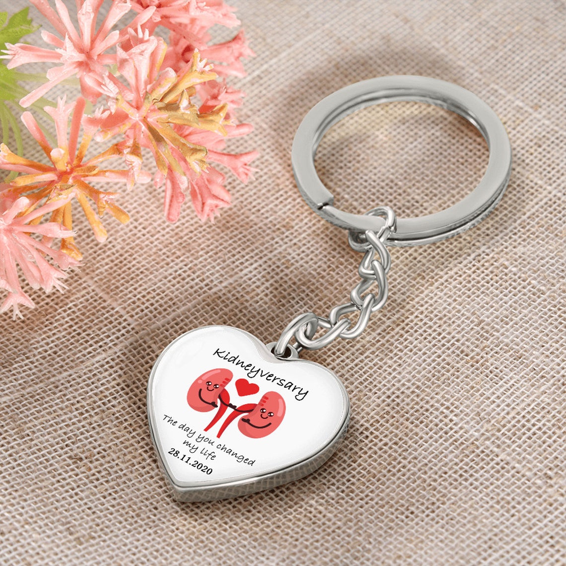 Engraved Kidneyversary Keychain Kidney Donor Keychain Gift - Etsy