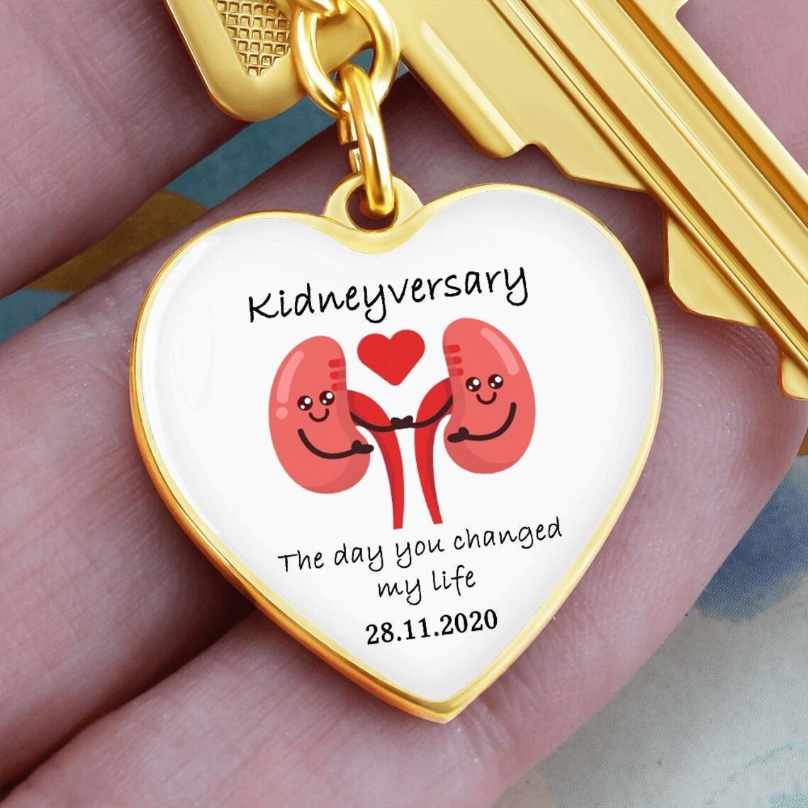 Engraved Kidneyversary Keychain Kidney Donor Keychain Gift - Etsy