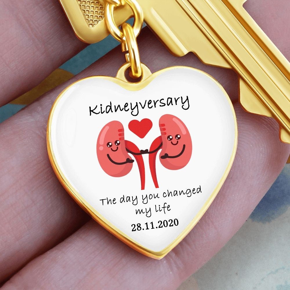 Engraved Kidneyversary Keychain Kidney Donor Keychain Gift - Etsy