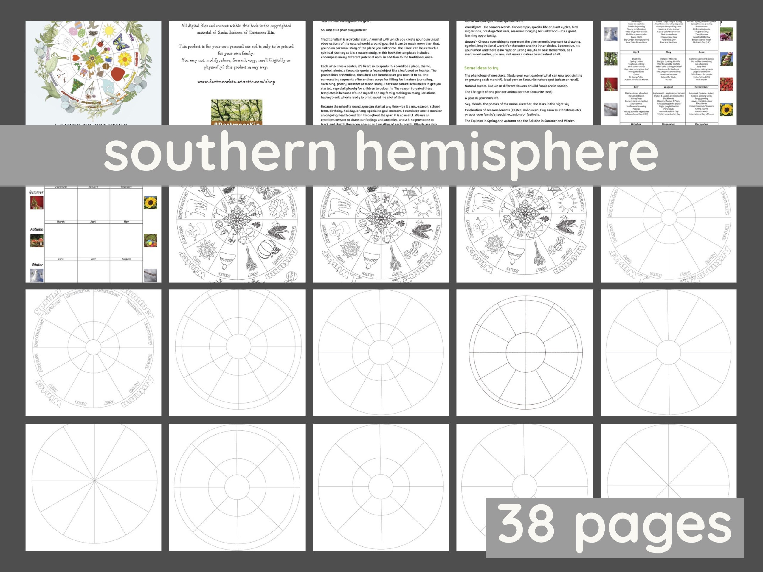 Phenology Nature Study Wheels 40 Page Guide With Tips & - Etsy