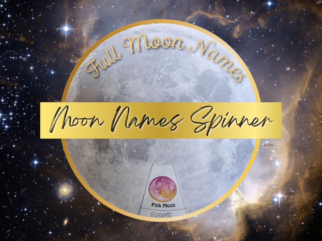 Full Moon Names Spinner - Printable Educational Craft Activity - ENWC ...