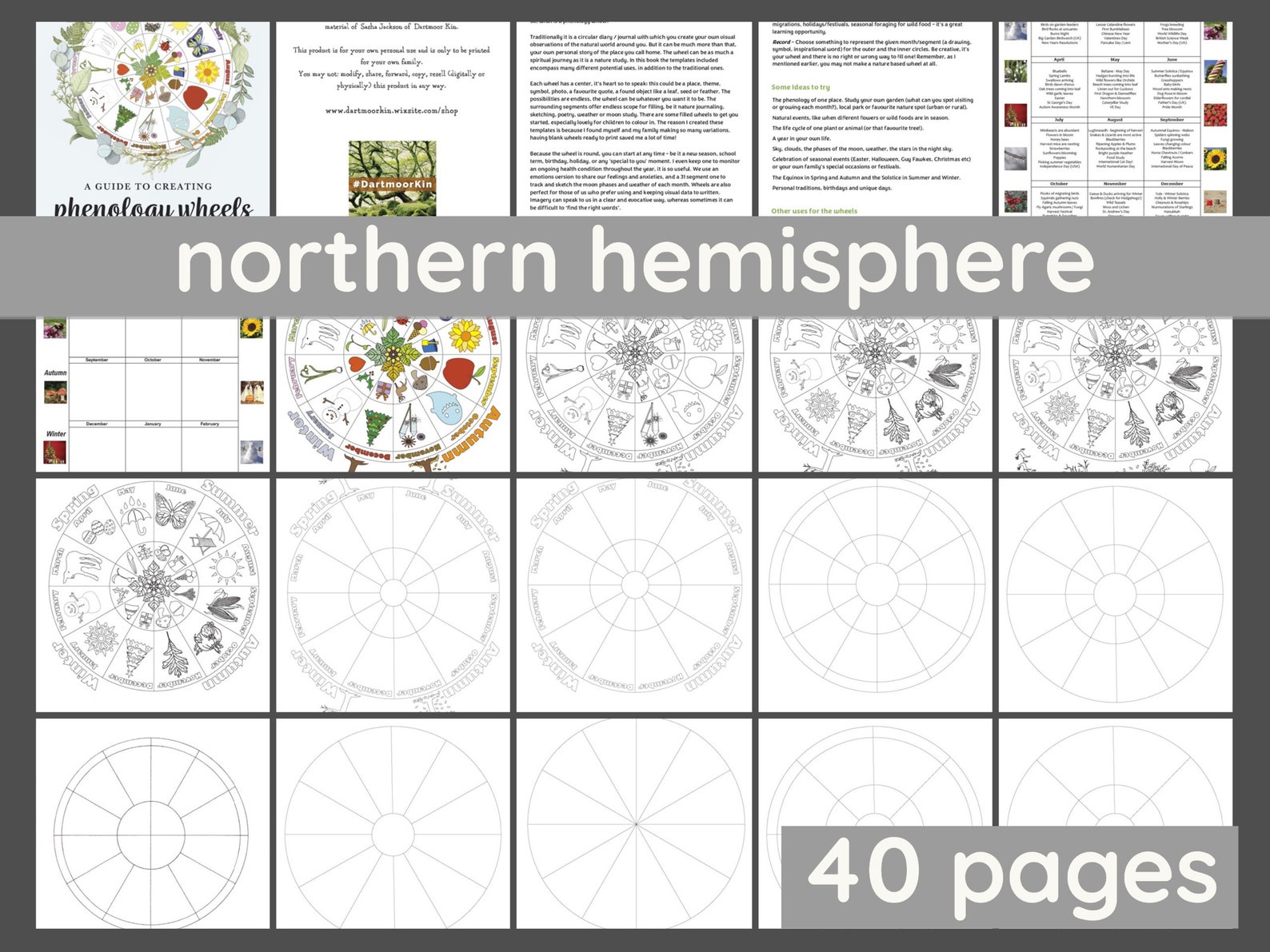 Phenology Nature Study Wheels 40 Page Guide With Tips & - Etsy