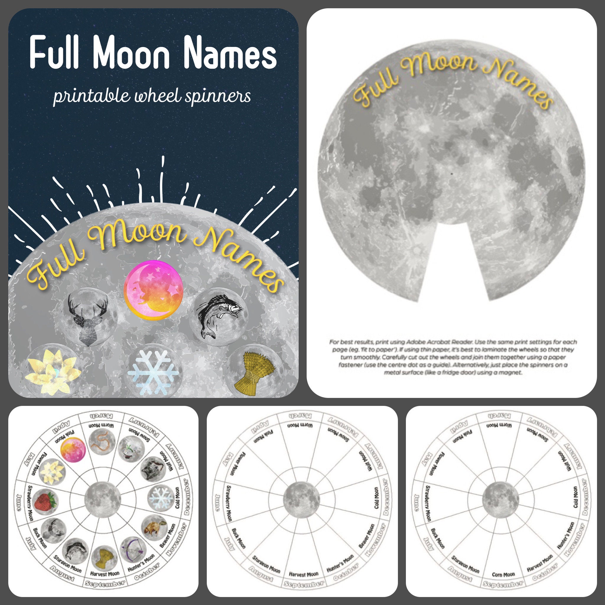 Just The Names Of Moons