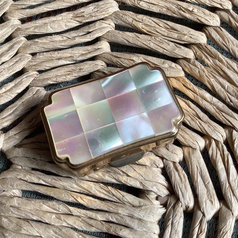 Mother of Pearl Pill Box - Etsy UK