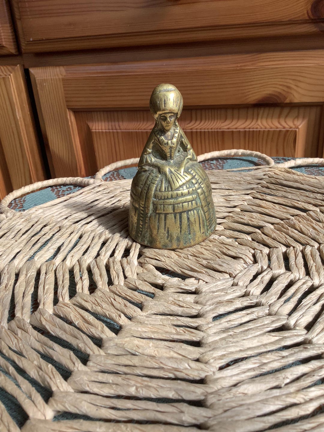 Antique Elizabethan Lady Solid Brass Bells- Witchy Altar Tool, Ritual ...