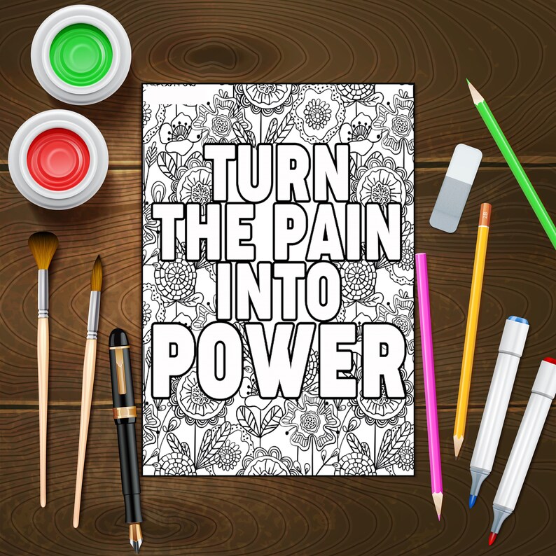 Inspirational & Motivational Coloring Book | Positive Vibes Quotes ...