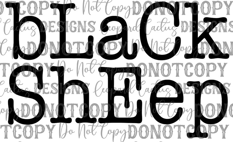 Black Sheep Digital Download PNG - Etsy