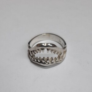 Shark Mouth Ring Made of Silver in Sterling Silver - Etsy