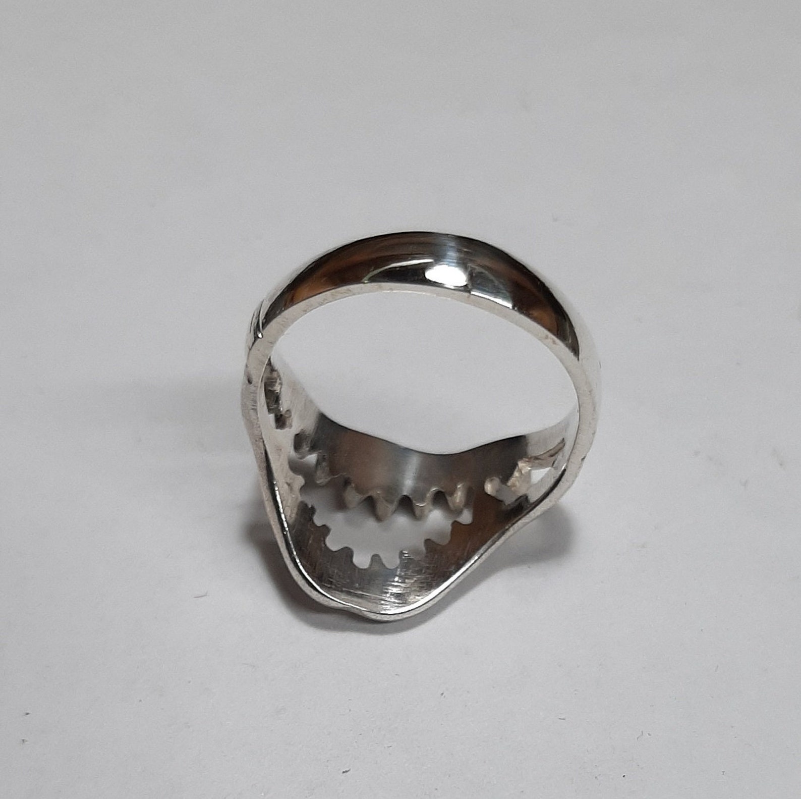 Shark Mouth Ring Made of Silver in Sterling Silver - Etsy