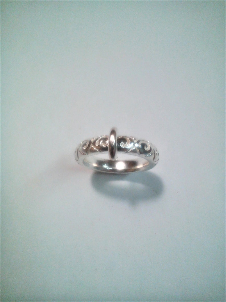 Ring Inspired by Outlander Claire Engraving Infinite Silver 925 - Etsy