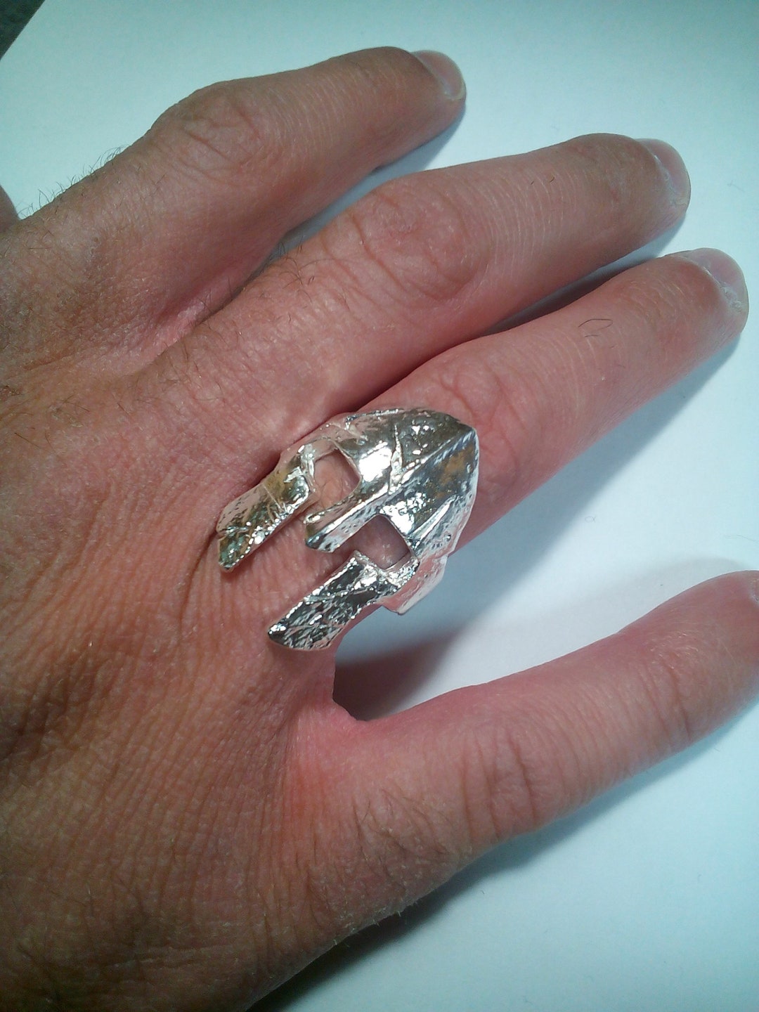 Silver Spartan Ring - Etsy