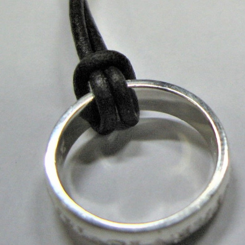 Handmade Uncharted Replica Ring in 925 Silver With Leather | Etsy