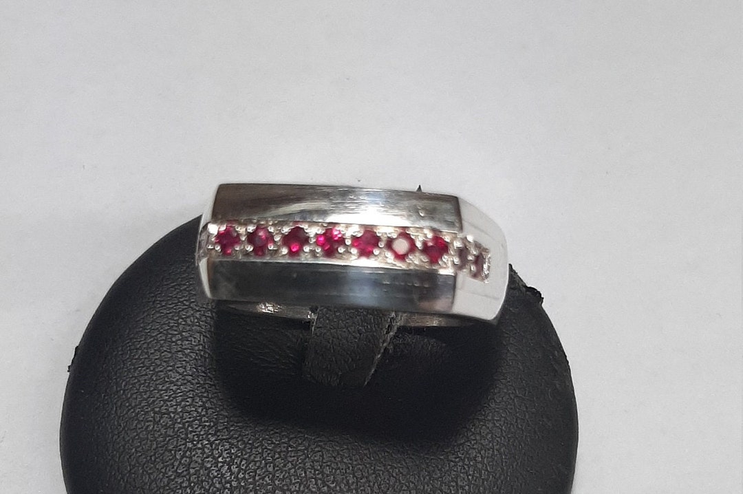 Natural Ruby Ring in 925 Silver - Etsy