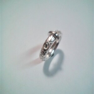 Ring Inspired by Outlander Claire Engraving Infinite Silver 925 - Etsy