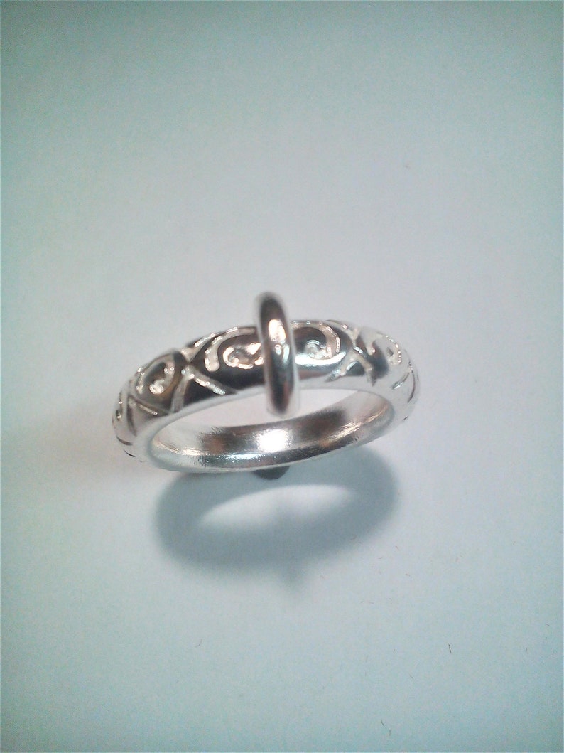 Ring Inspired by Outlander Claire Engraving Infinite Silver 925 - Etsy
