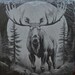 Moose in Wilderness Coaster Slate Laser Engraved - Etsy