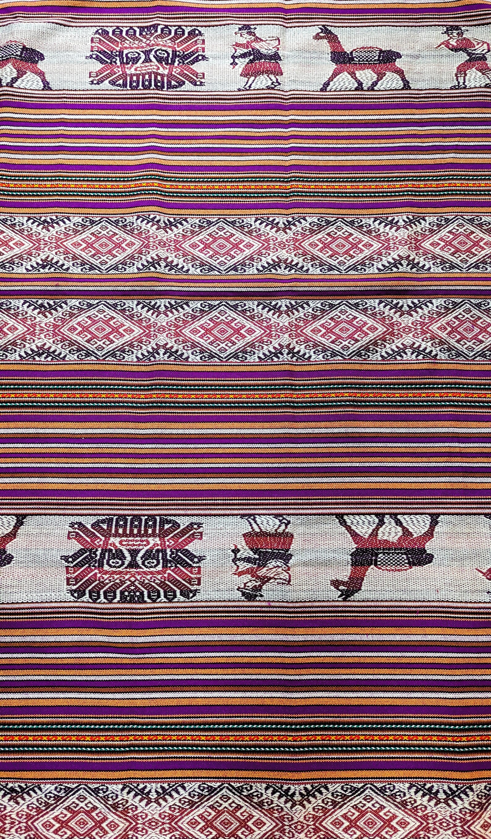 Inca Peruvian Fabrics - Peasant Motifs & Gods of Pre-inca Chavin ...