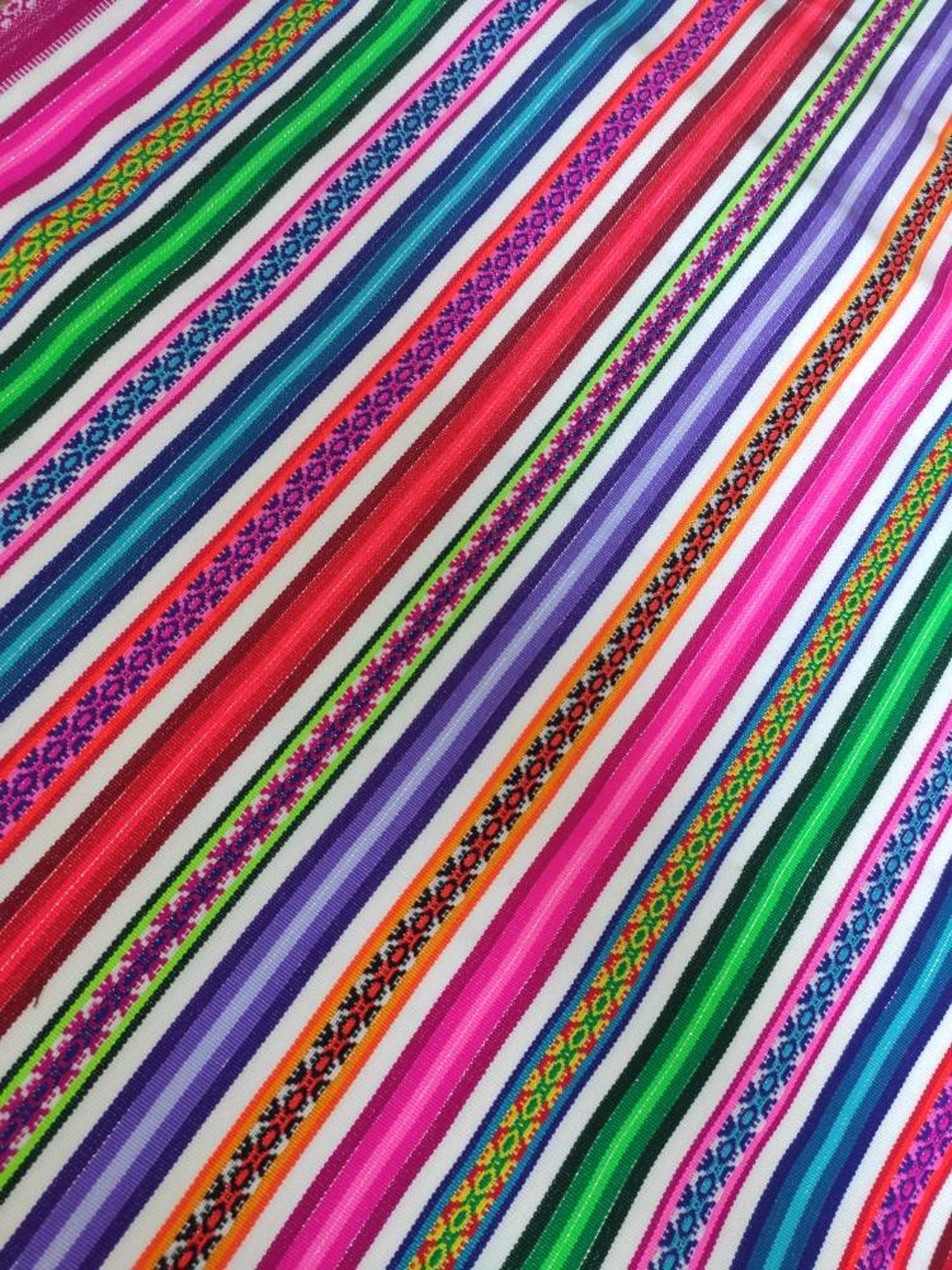 IIIa. Tela andina peruana Rayada al corte Tejido peruano Aguayo Tejidos ...