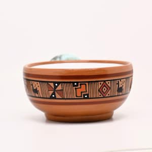 Set of 3 Peruvian Hand-painted Ceramic Bowls Peruvian Andean Bowls ...