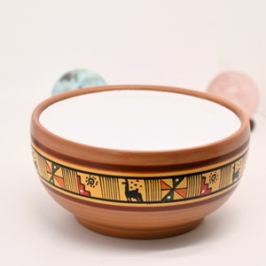 Set of 3 Peruvian Hand-painted Ceramic Bowls Peruvian Andean Bowls ...