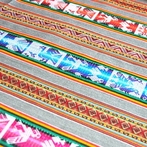 Ic: Peruvian Andean Fabric chincheros Peruvian Weaving Aguayo Colored ...