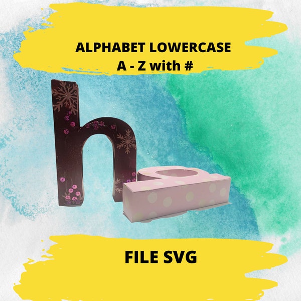 Cricut 3d Letters Svg Lower Case - Etsy