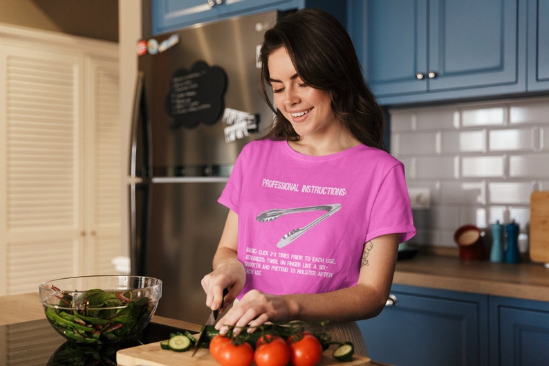 Awesome Funny Chef Shirt Cook Shirt Professional Chef Tongs | Etsy